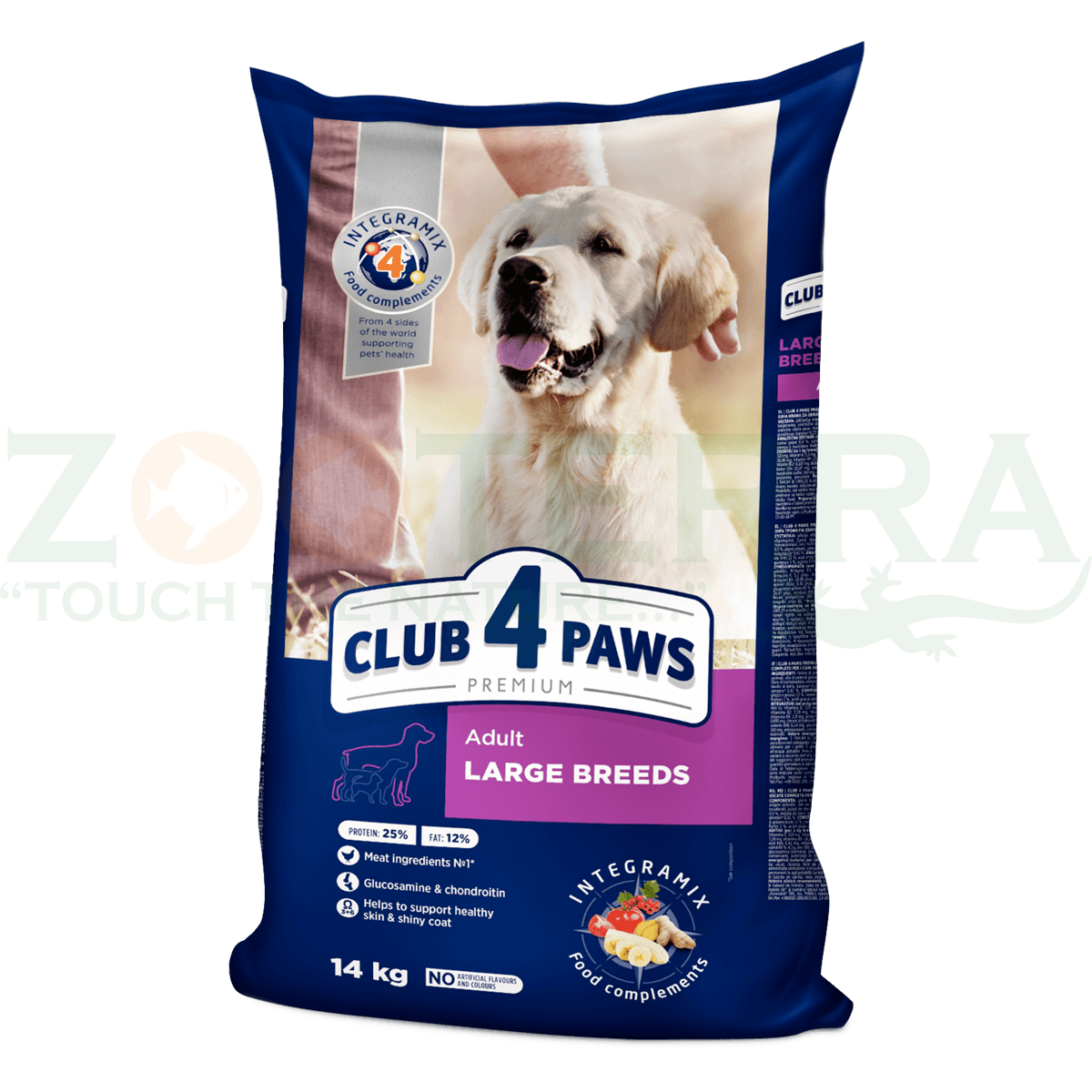 Для собак :: Сухие корма для собак :: Club 4 Paws Large breeds 1 kg ...